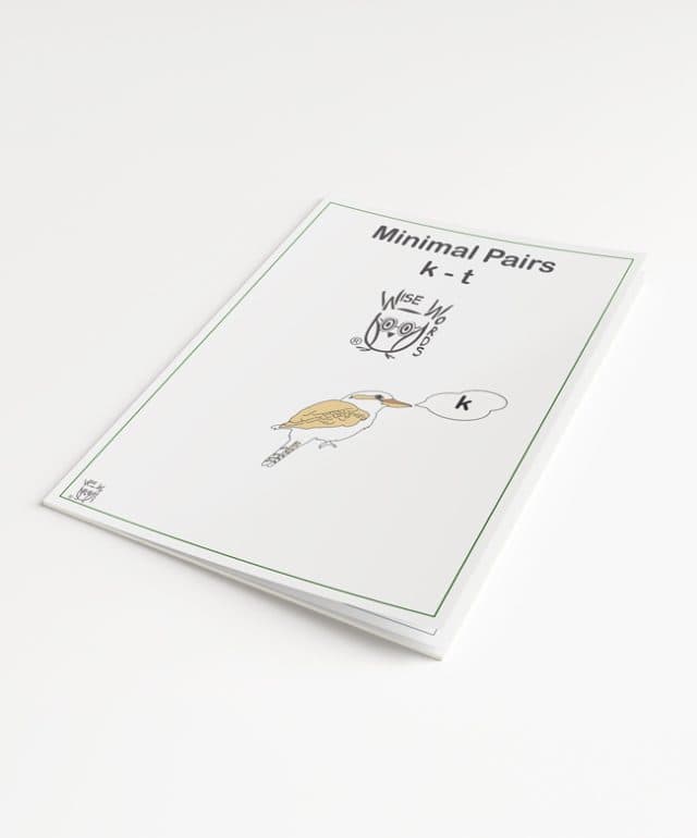 Minimal Pairs k - t - Wise Words Australia